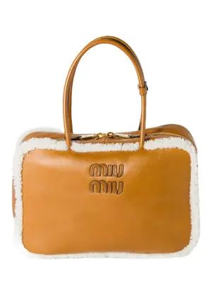 Miu Miu Beau Tote Bag - Brown