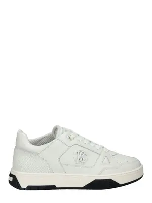 Roberto Cavalli Logo-plaque Trainers - White