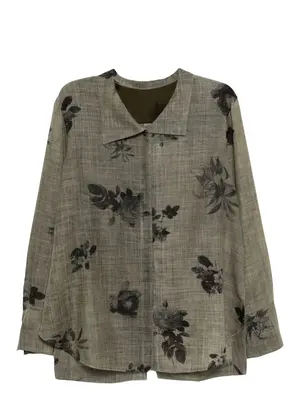 ZIGGY CHEN Back Pleats Shirt - Grey