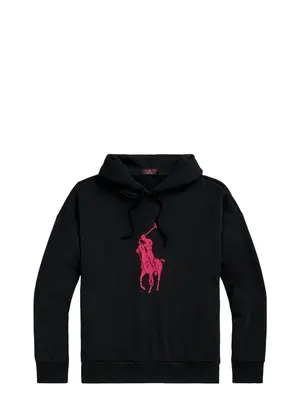 Polo Ralph Lauren Big Pony-print Hoodie - Black