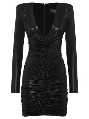 Philipp Plein Shiny Mini Dress - Black
