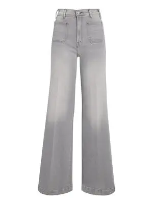 MOTHER Mother The Hustler Roller Sneak Jeans Grey