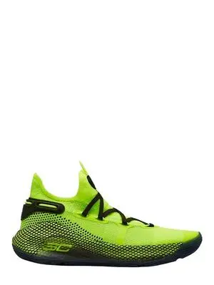 Under Armour Curry 6 Athletic Sneakers - High Vis Yellow/guardian Green