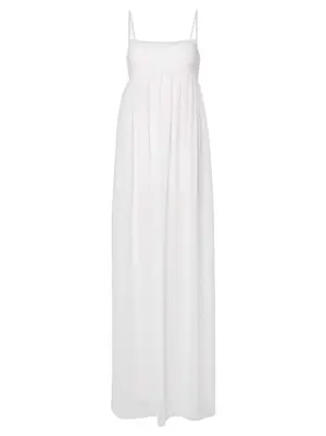 Jacquemus Peplo Maxi Dress - White