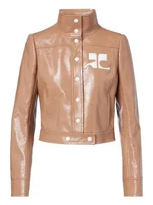 COURREGES Courrèges Re-edition Vinyl Jacket - Brown