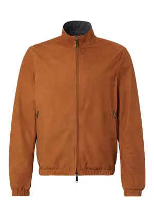 Zegna Reversible Leather Blouson - Brown
