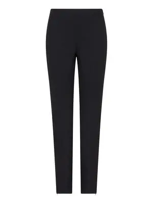 Giorgio Armani Wool Crepe Trousers - Navy Blue