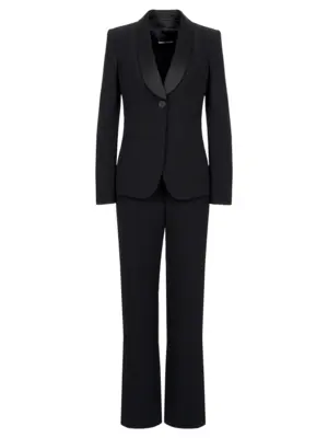 Giorgio Armani Pure Silk Crêpe Tuxedo - Black
