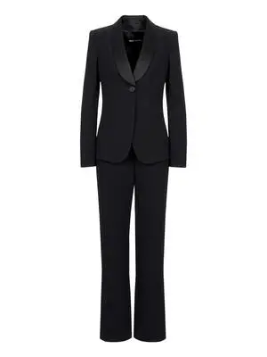 Giorgio Armani Pure Silk Crêpe Tuxedo - Black