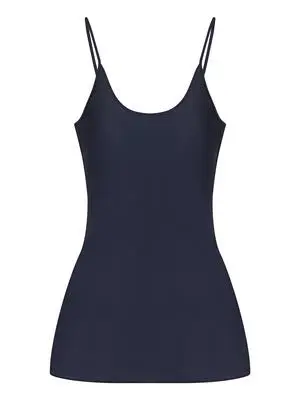 Giorgio Armani Silk Charmeuse Top - Navy Blue