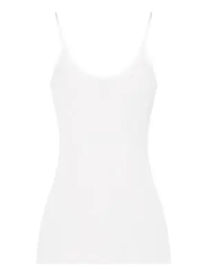 Giorgio Armani Silk Charmeuse Top - White