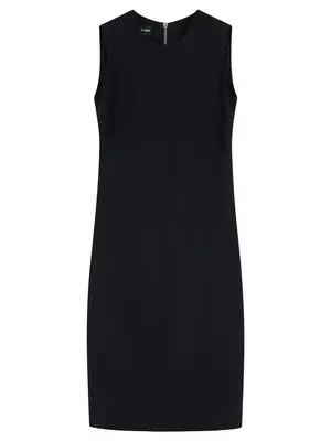 Giorgio Armani Silk Sheath Dress - Black