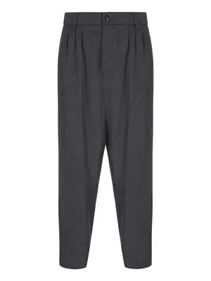 GIORGIO ARMANI GIORGIO ARMANI Virgin Wool And Cashmere Pinstripe Trousers