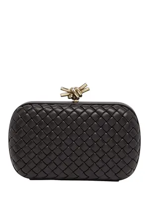 Bottega Veneta Bottega Veneta Intrecciato Leather Clutch Fondant-m Brass