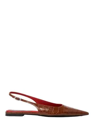 Stella McCartney Stella McCartney Elsa Slingback Flats Brown