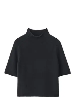 LISA YANG Fride Heavy Knit Cashmere Sweater - Black