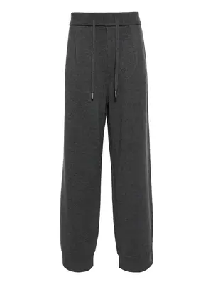 SONGZIO Panther Knitted Wide-leg Trousers - Grey