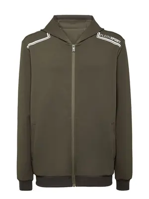 PLEIN SPORT Zip-down Hoodie - Green