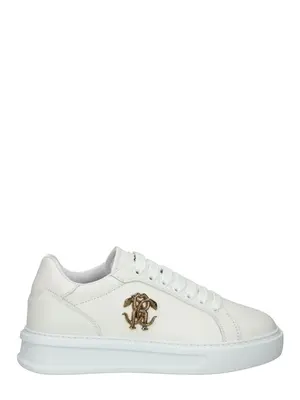 Roberto Cavalli Logo-plaque Sneakers - White