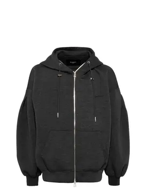 SONGZIO Dusky-paint Zip-up Hoodie - Grey