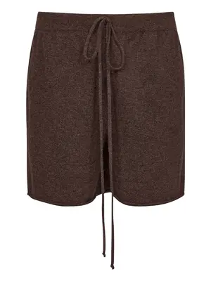 MAISON MARGIELA Four-stitch Logo Track Shorts - Brown