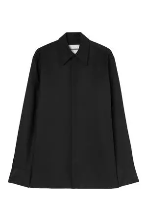 JIL SANDER Twill Shirt - Black