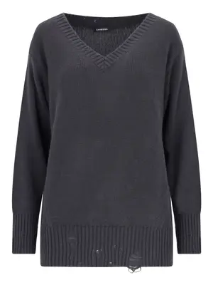 CANESSA Distressed Sweater - Grey
