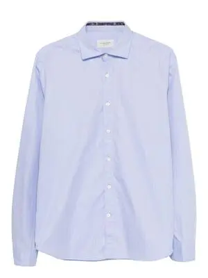 TINTORIA MATTEI 954 Herringbone Shirt - Blue