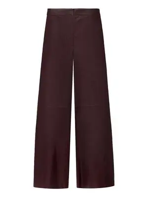 Fabiana Filippi Leather Trousers - Red