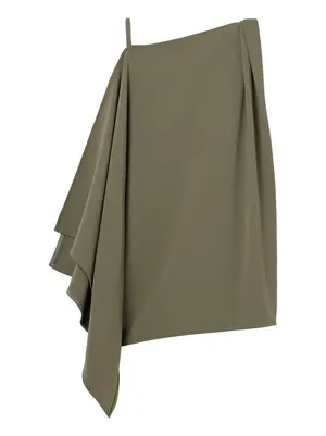 Proenza Schouler Alyssa Asymmetric Draped Top - Green