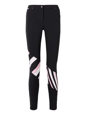 Emilio Pucci Paneled Printed Ski Pants - Black