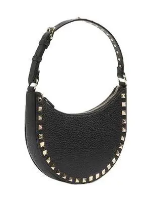 Valentino Garavani Rockstud Mini Hobo Bag - Black