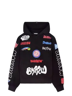 BARROW Fake Patch Hoodie - Black