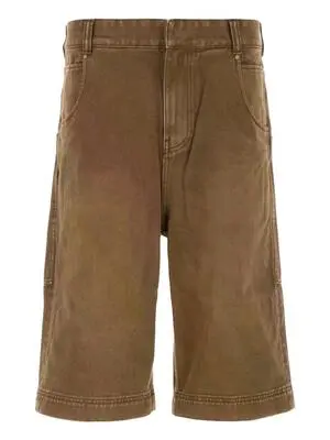 ENTIRE STUDIOS Denim Bermuda Shorts - Brown