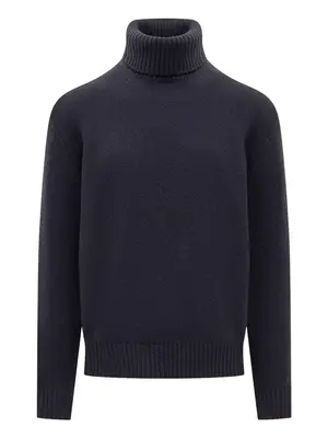 SEVEN GAUGE Roll Neck Jumper - Blue