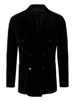 Brioni Double-breasted Blazer - Black