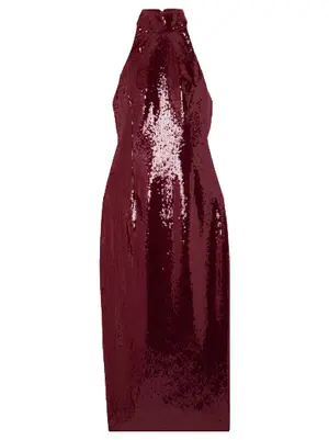 Rebecca Vallance Zelda Sequined Midi Dress - Red