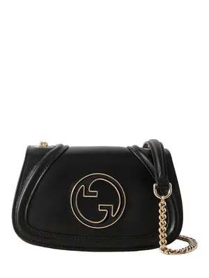 Gucci Blondie Leather Shoulder Bag - Black