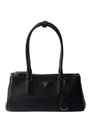 Prada Medium Leather Galleria Top-Handle Bag Black