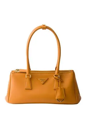 Prada Medium Leather Galleria Top-handle Bag - Orange
