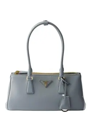 Prada Medium Leather Galleria Top-Handle Bag Turquoise