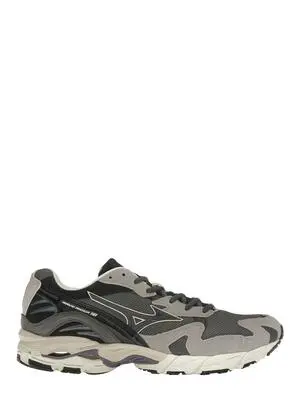 Mizuno Wave Rider 10 Athletic Sneakers Dark Grey/black/lime Yellow