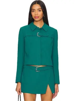 Amanda Uprichard Helsa Jacket - Teal