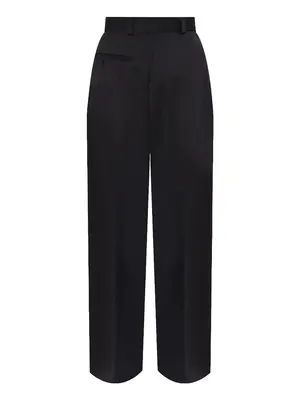 MAISON MARGIELA Single-stitch Logo Trousers - Black