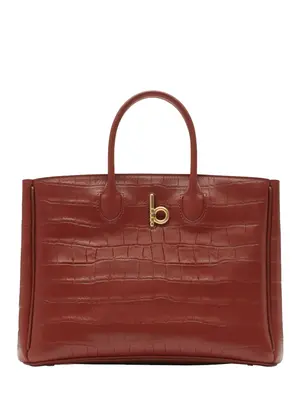 Burberry Small Rocking Horse Tote Bag - Red