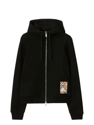 Burberry Jersey Hoodie - Black