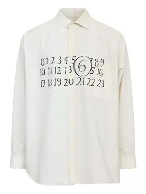 MAISON MARGIELA Asymmetric Cotton Shirt - Neutrals