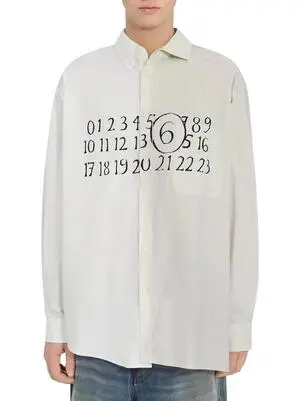 MAISON MARGIELA Numeric Asymmetric Shirt