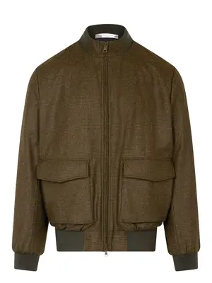 Boglioli Wool Bomber Jacket - Green