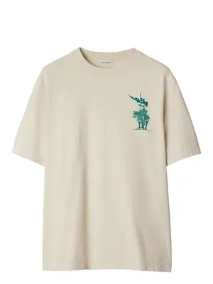 Burberry Ekd Cotton T-shirt - Neutrals